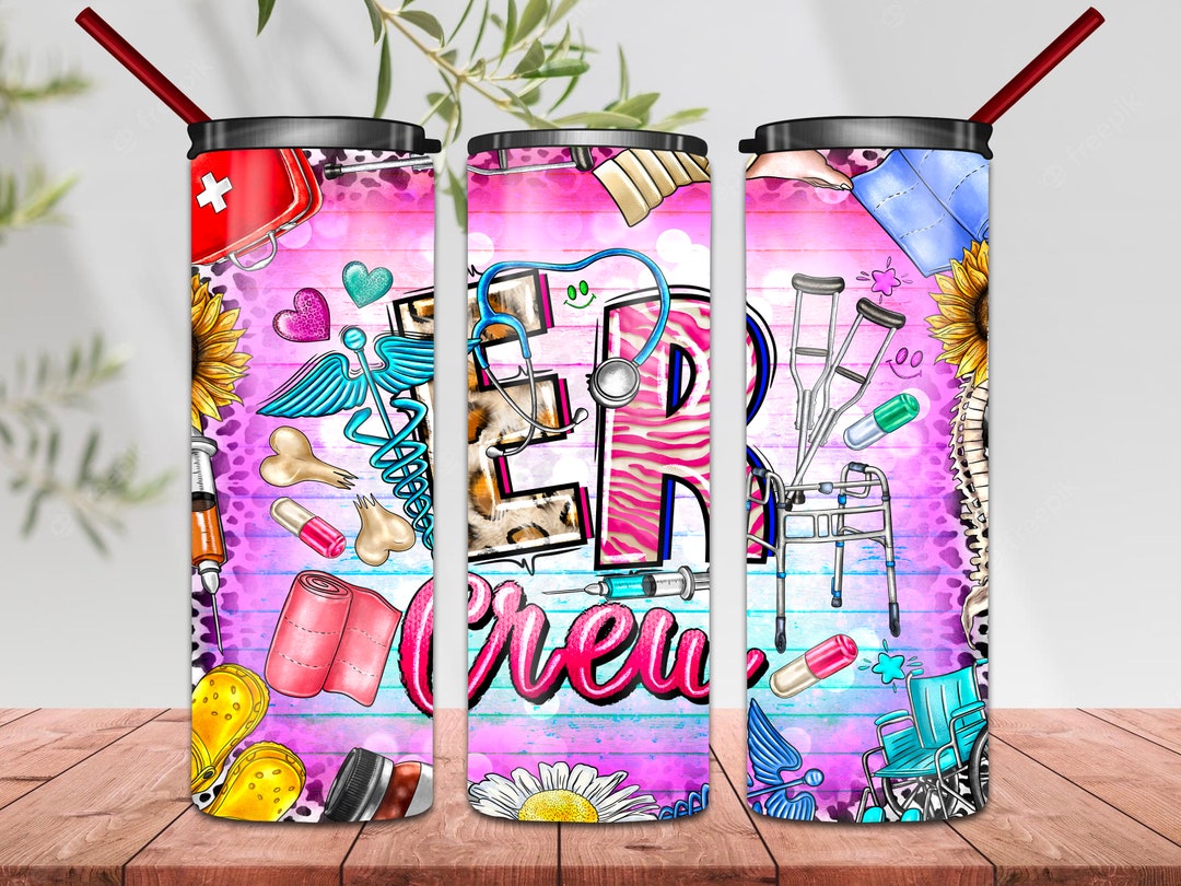 Er Crew Tumbler Png, Nurse Life, 20oz Skinny Er Tumbler Sublimation, Er ...