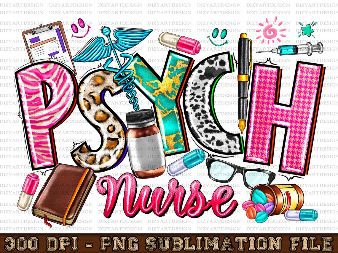Psych Nurse Png, Psych Tech Nurse Png, Psych Crew Png, Psych Design ...
