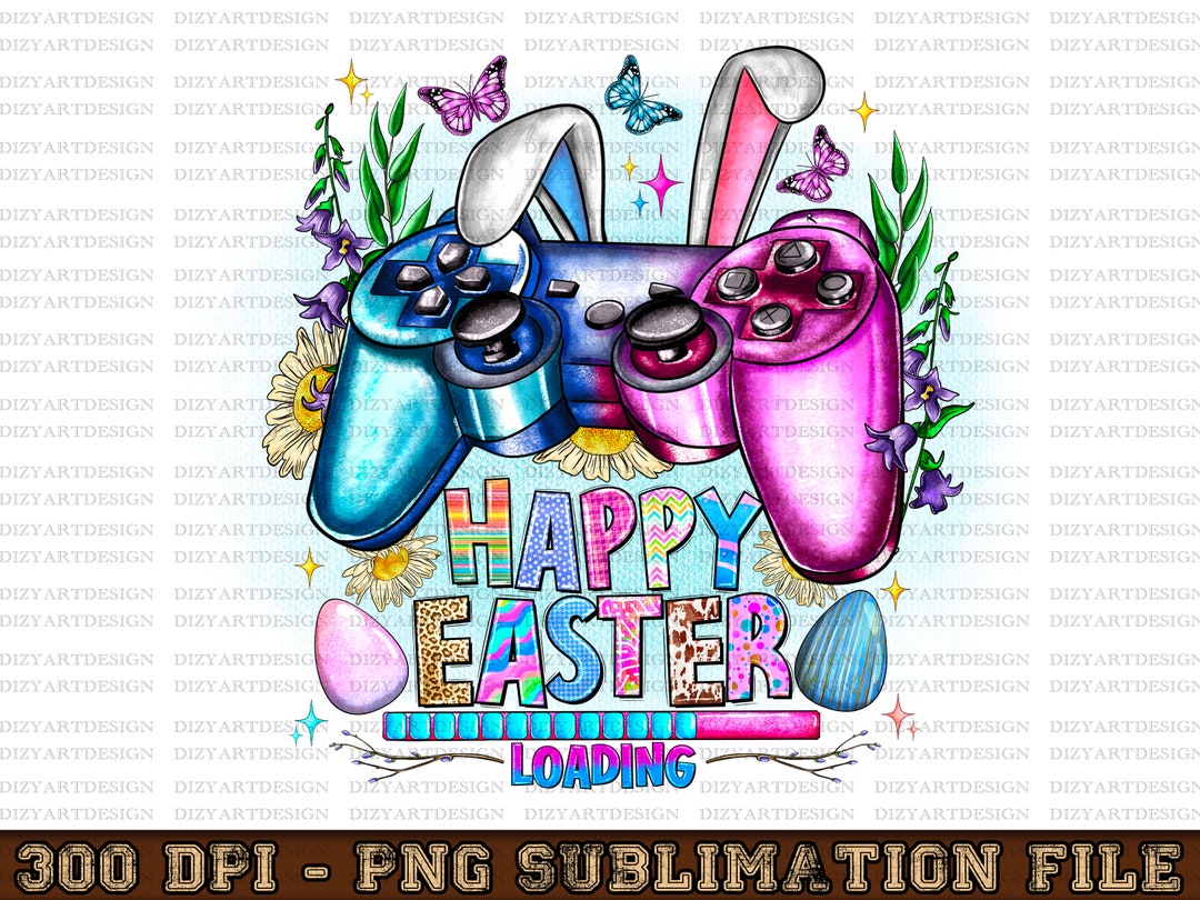 Happy Easter Gamer Png, Easter Bunny Gamer Png, Gaming Kid Png, Easter ...