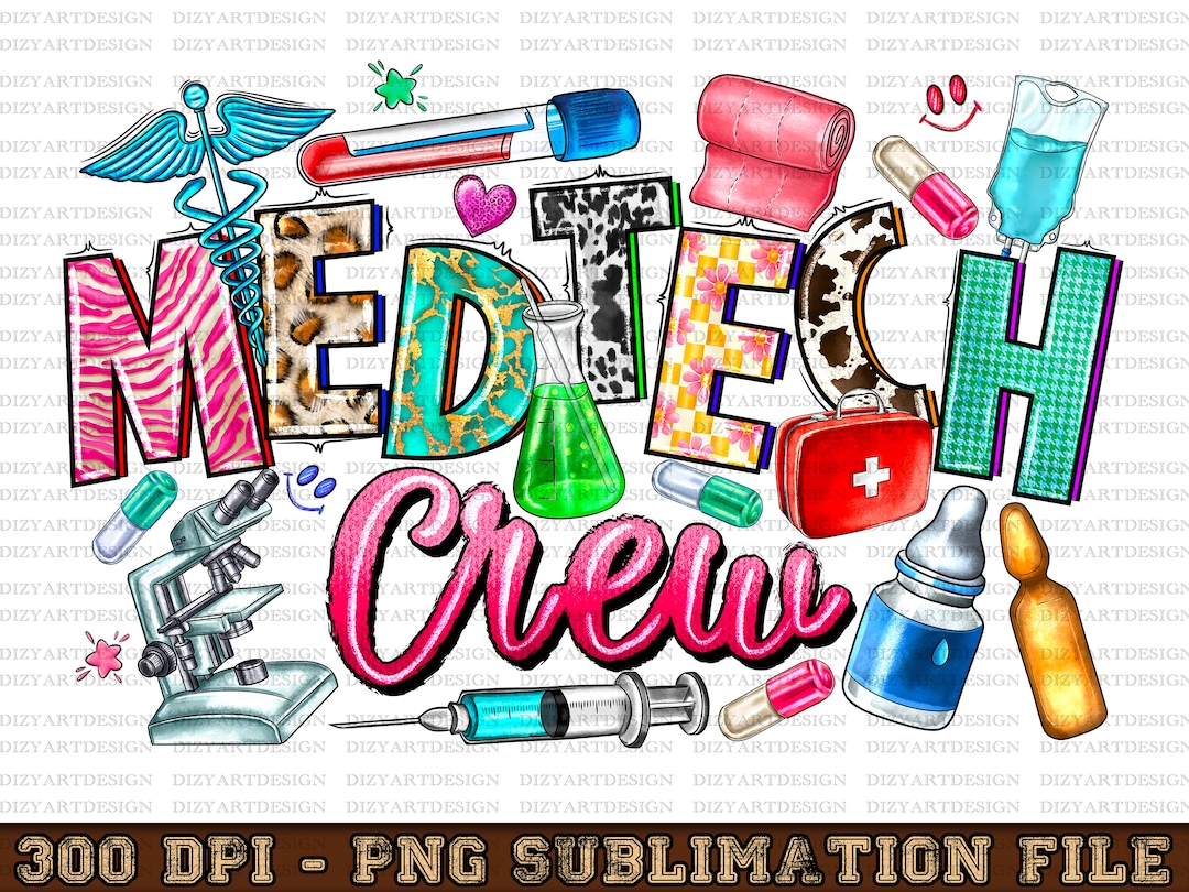 Med Tech Crew Png Sublimation Design Download, Nurse Life Png, Medical ...