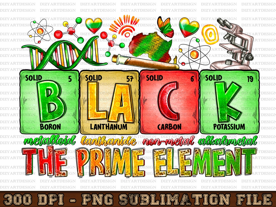 Black the Prime Element Png Sublimation Design Download, 1865 Vibes Png ...