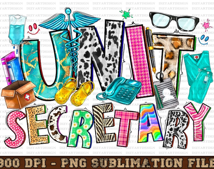 Unit Secretary Png Sublimation Design Download, Western Secretary Png ...