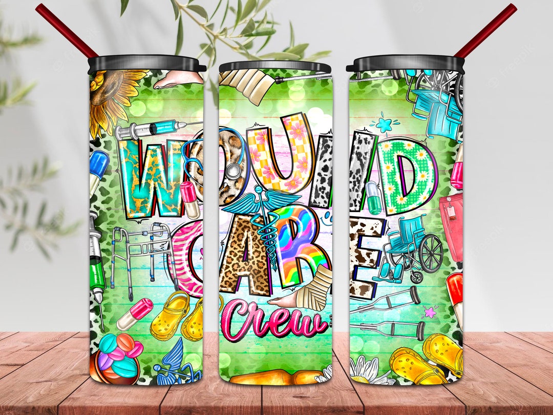 Wound Care Tumbler Png, Nurse Life, 20oz Skinny Medical Tumbler ...