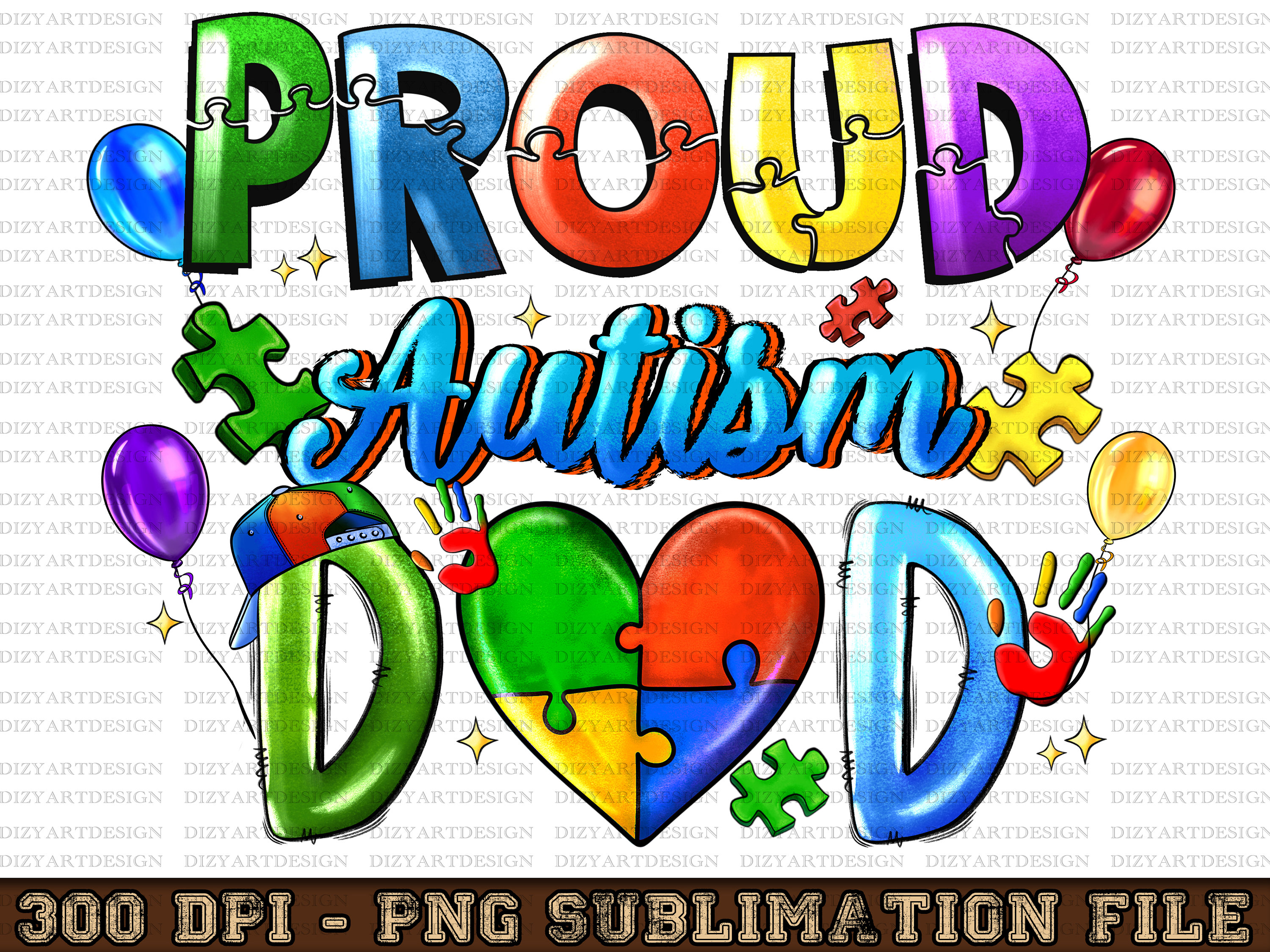 Proud Autism Dad Png, Autism Dad Puzzle Png, Autism Awareness Dad Png ...