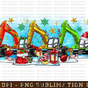 Christmas Diggers Png, Christmas Diggers Design, Christmas Spirit Png ...