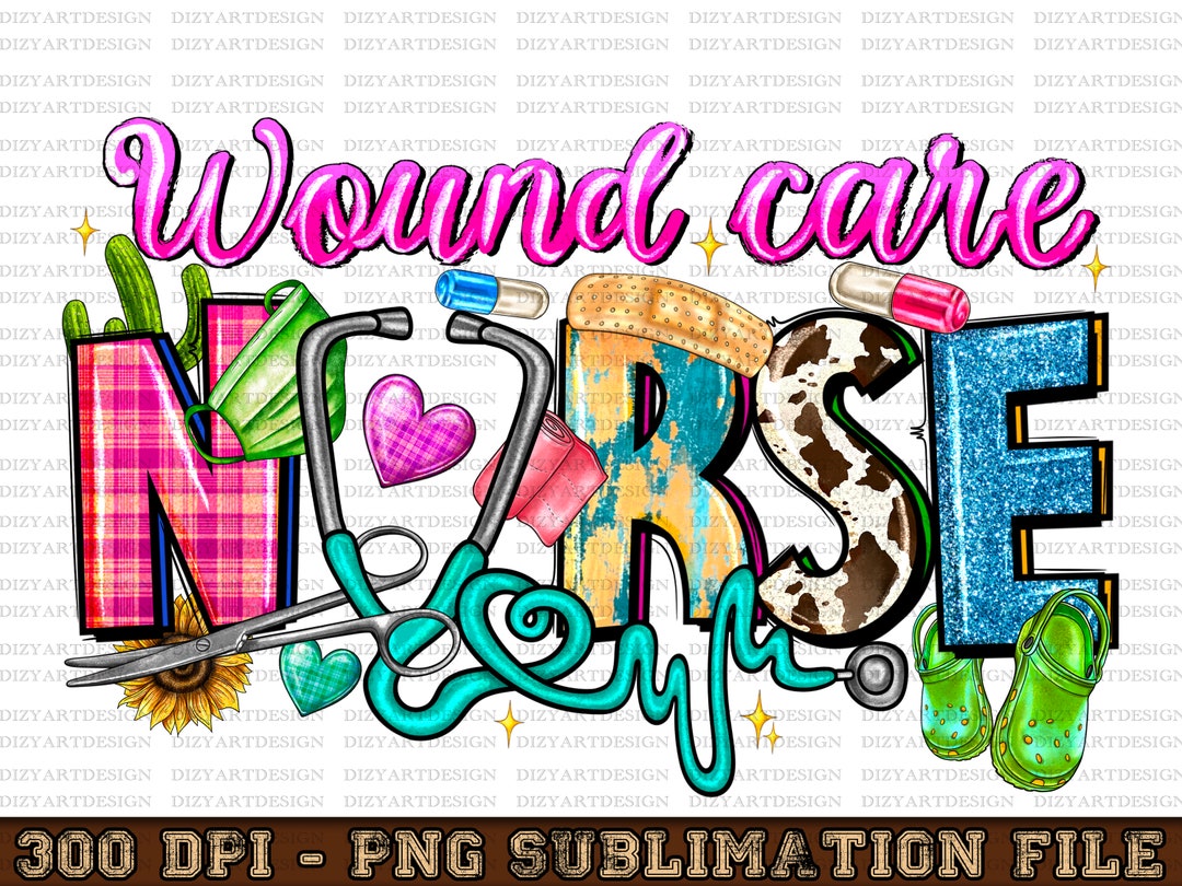 Wound Care Nurse PNG Design, Nursing, Wound Care Tech, Hand Drawn ...