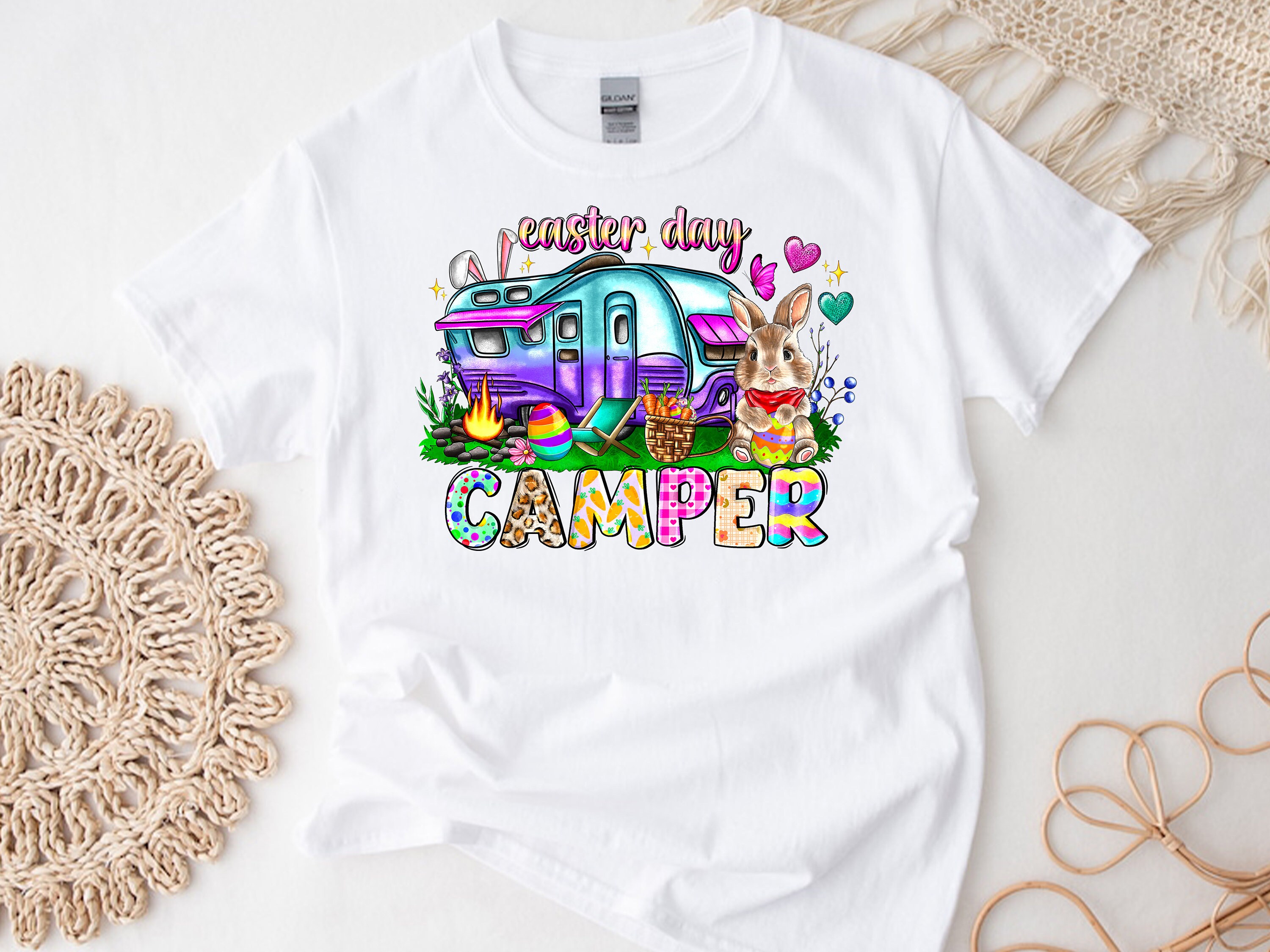 Easter Day Camper Png, Caravan Png, Camping Png, Gnome, Love Camping ...