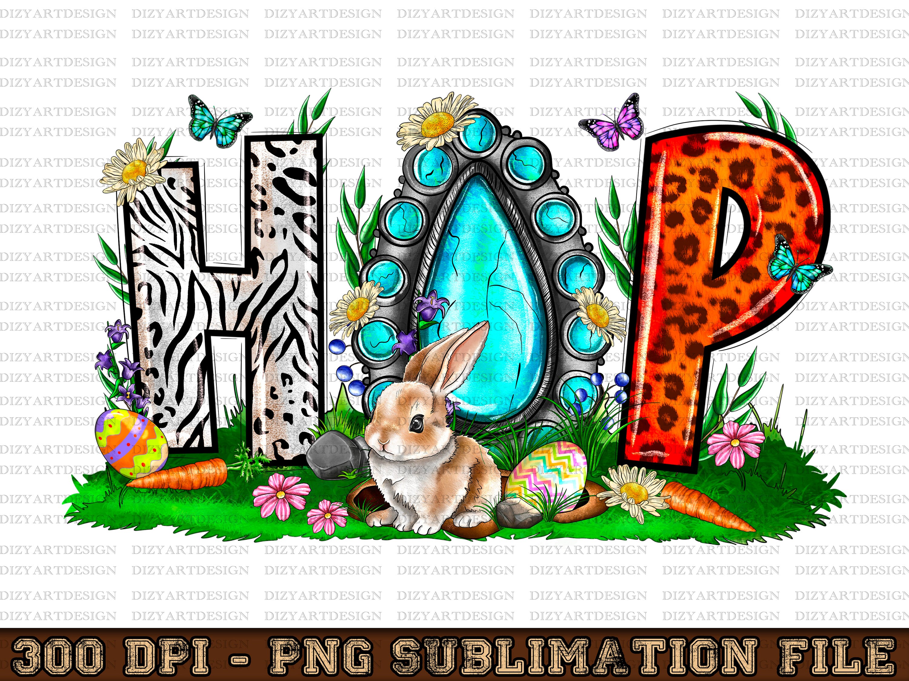 Hop Easter Png Happy Easter PNG Rabbit PNG Hop Png - Etsy