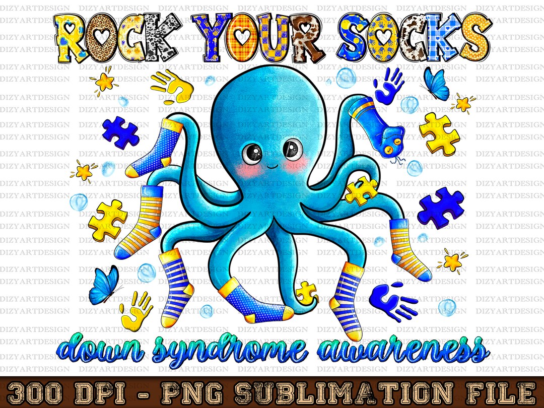 Rock Your Socks Down Syndrome Awareness Png, Down Syndrome Awareness ...
