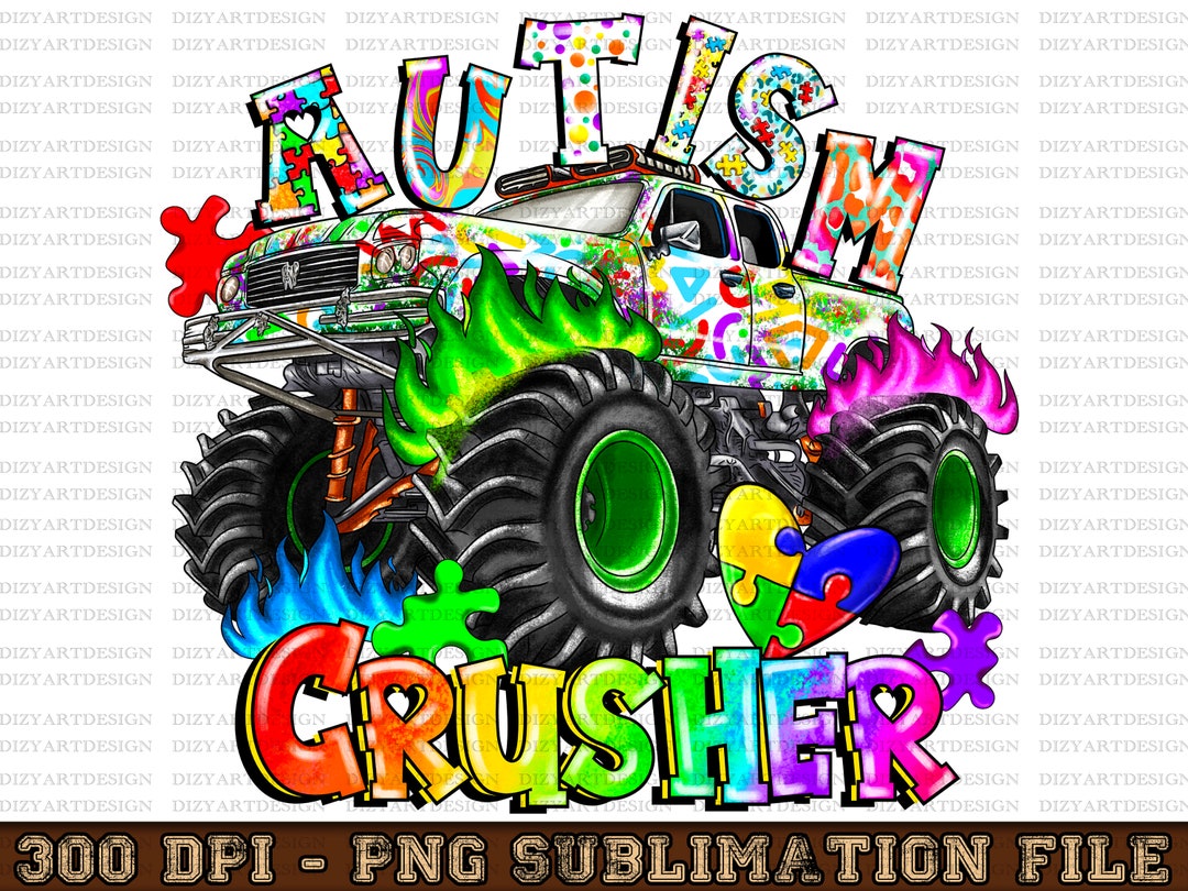 Autism Crusher Png, Autism Monster Truck Png, Monster Truck Png,autism ...