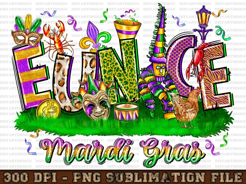 Eunice Mardi Gras Png, Digital Design, Courir De Mardi Gras, Cajun ...