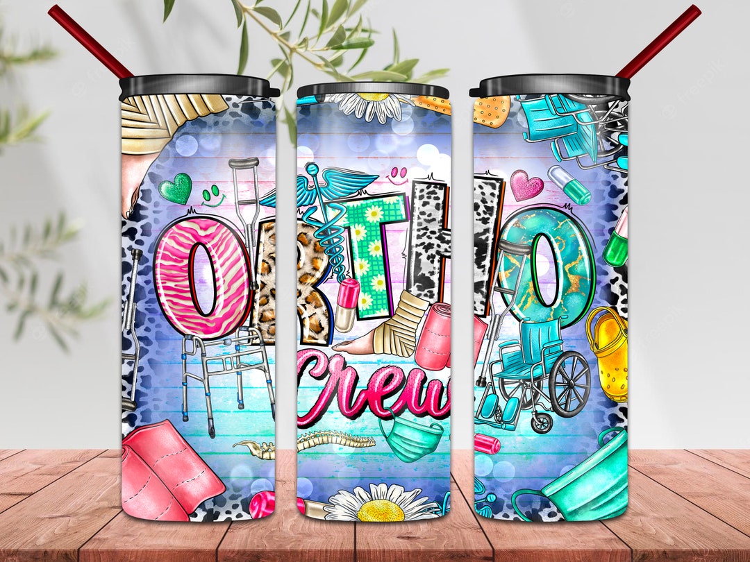 Ortho Crew Tumbler Png, 20oz Skinny Sublimation, Tumbler Wrap Nurse ...