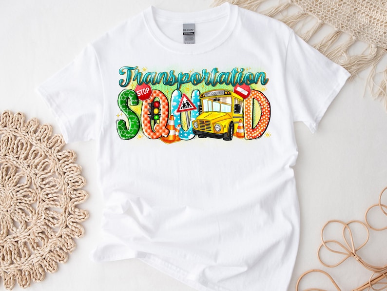 Transportation Squad School Bus Png Sublimation Design, Teacher Png ...