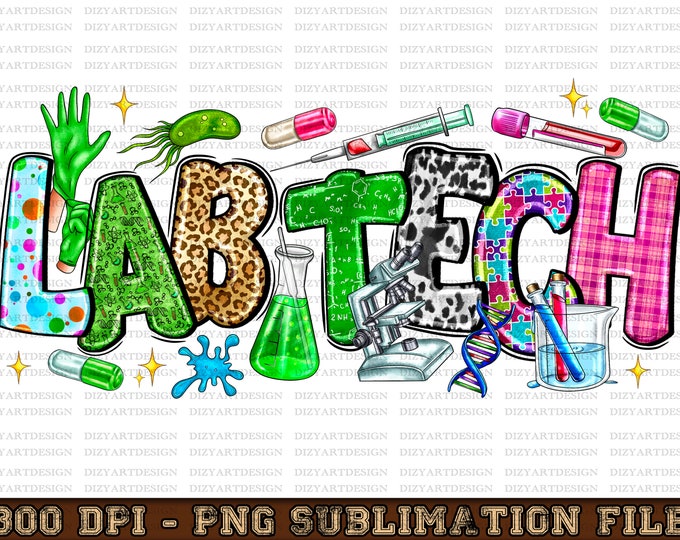 Lab Tech Png Sublimation Design Download, Lab Technician Png ...
