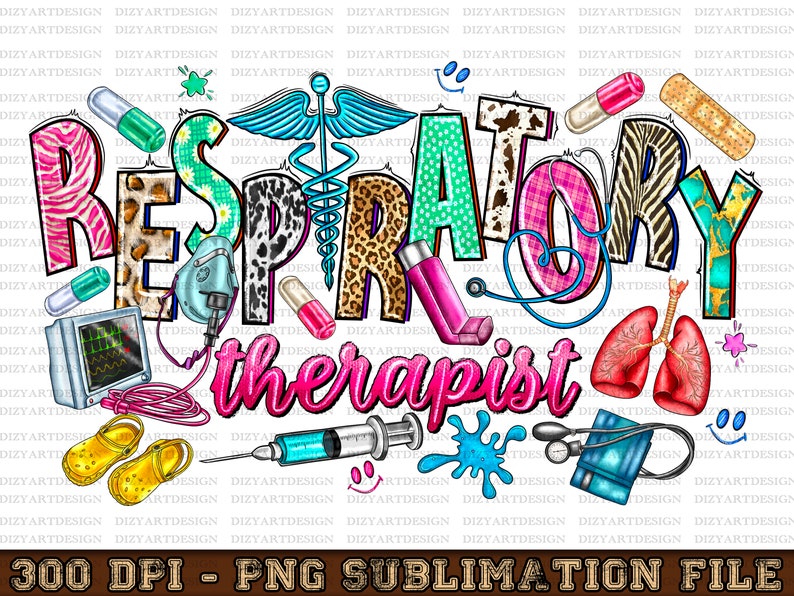 Respiratory Therapist Png Sublimation Design Download, Nurse Life Png ...