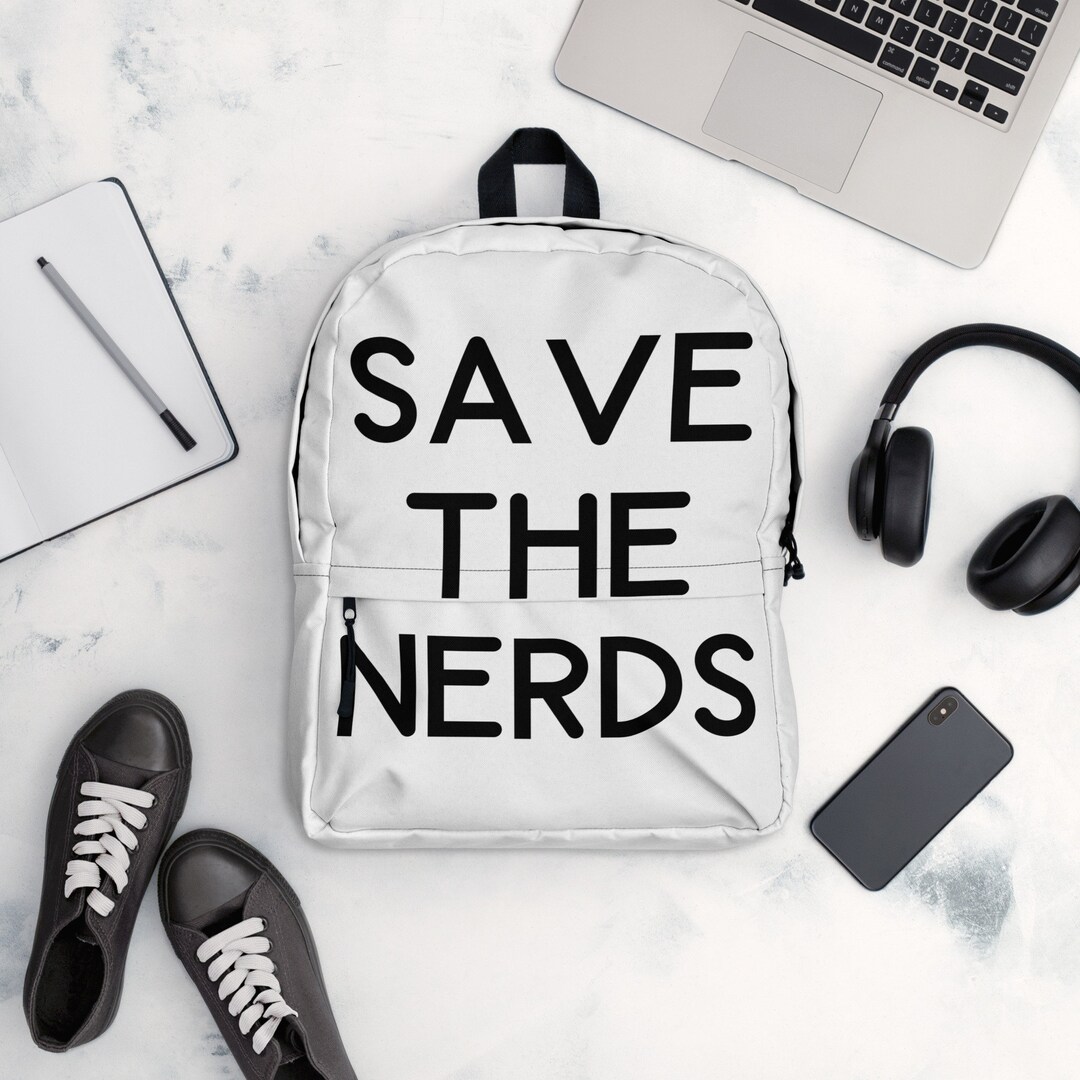 Backpack Save the Nerds Back to School School Supplies - Etsy