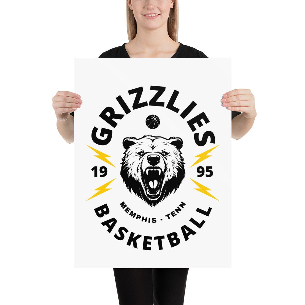 Memphis Grizzlies Poster Basketball Team Poster Wall Art Top Quality ...