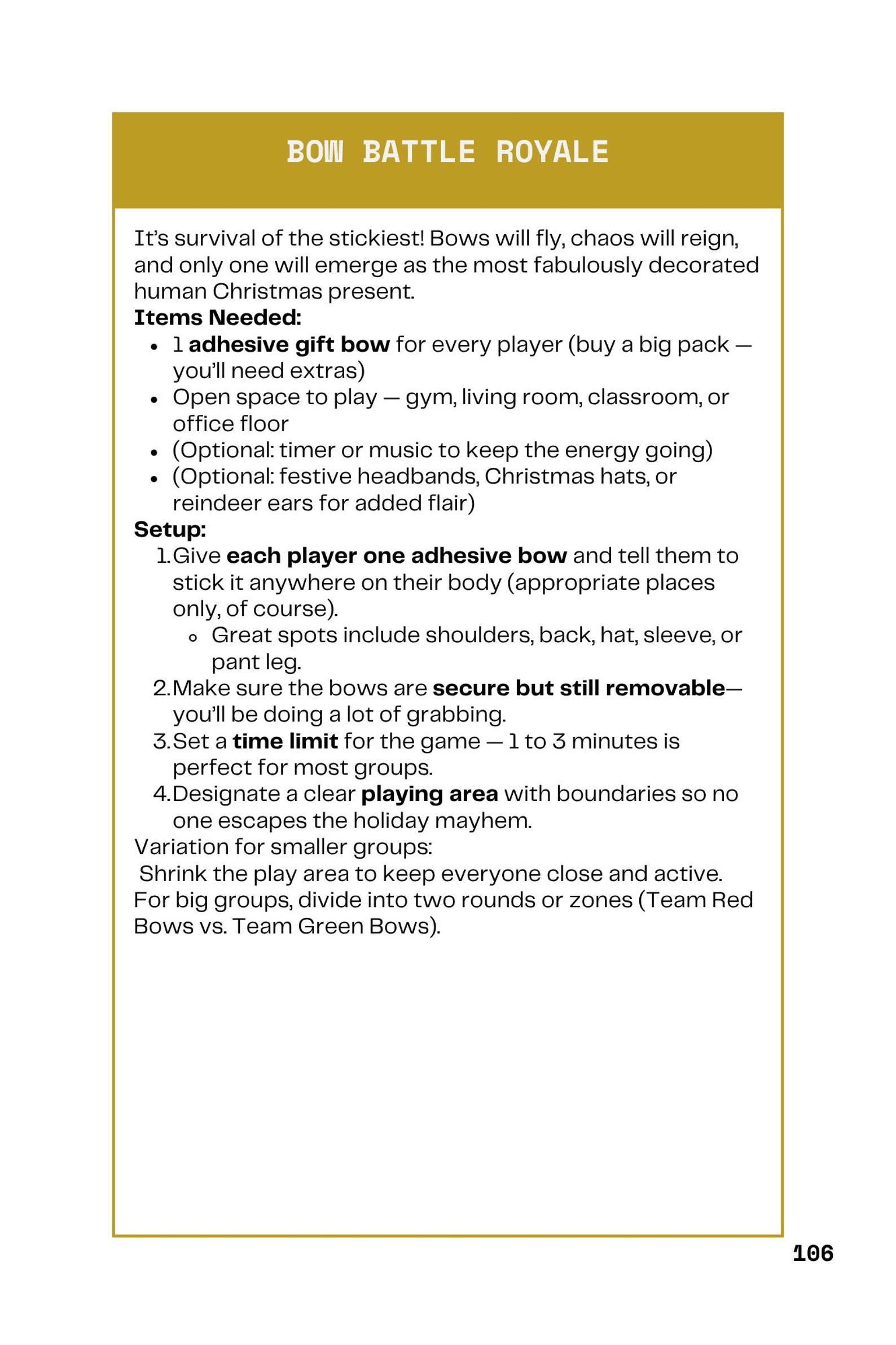 50 AWESOME Christmas Games and Ideas for Kids, Teens, & Adults - PDF ...