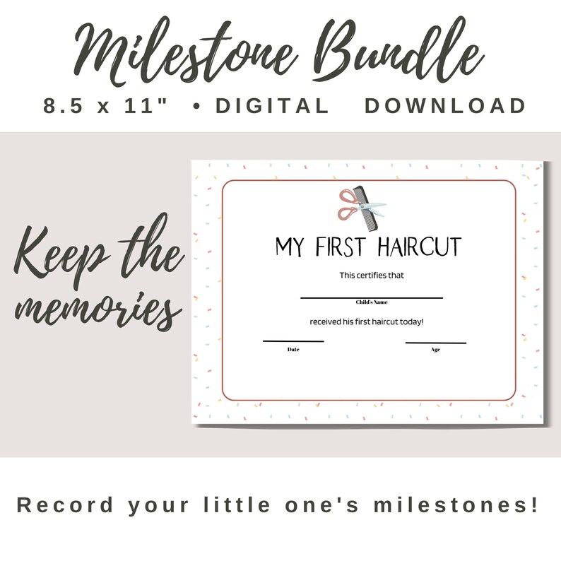 Baby's First Milestone Certificate Terracotta Bundle - Etsy