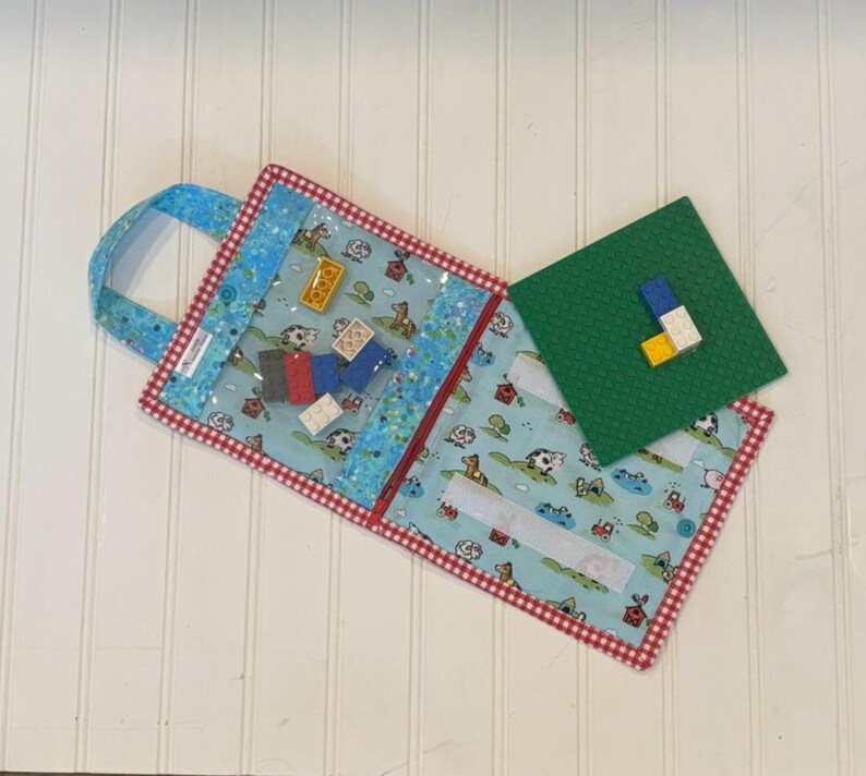 Building Block/brick Travel Bag - Fabric - Storage Bag - Farm - Child ...