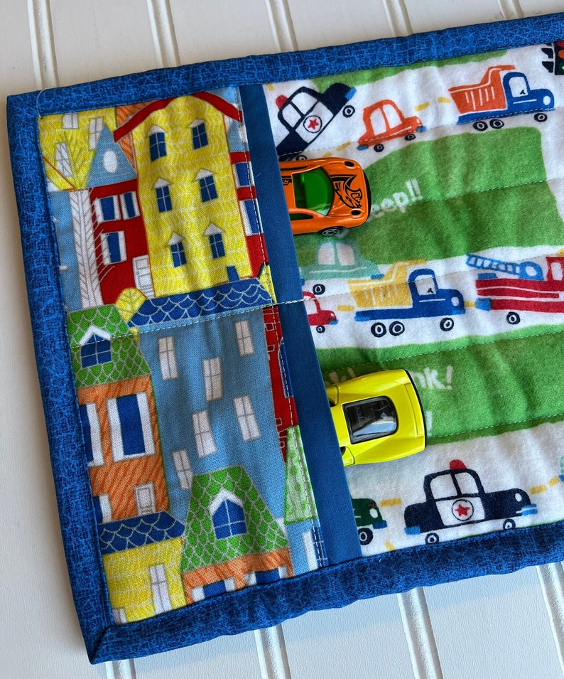 Travel Car Play Mat Roll up Pretend Play Quiet Imaginative Play Gift ...