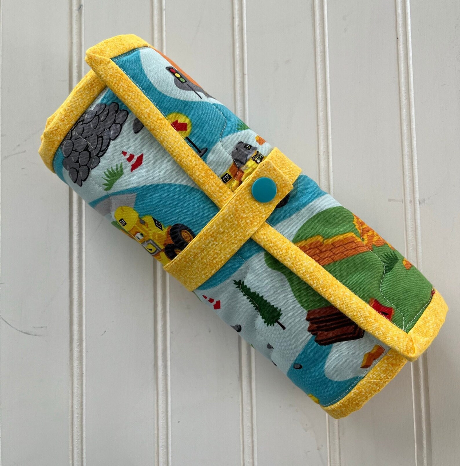Travel Construction Play Mat - Roll up - Pretend Play - Quiet ...
