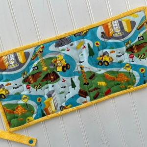 Travel Construction Play Mat - Roll up - Pretend Play - Quiet ...