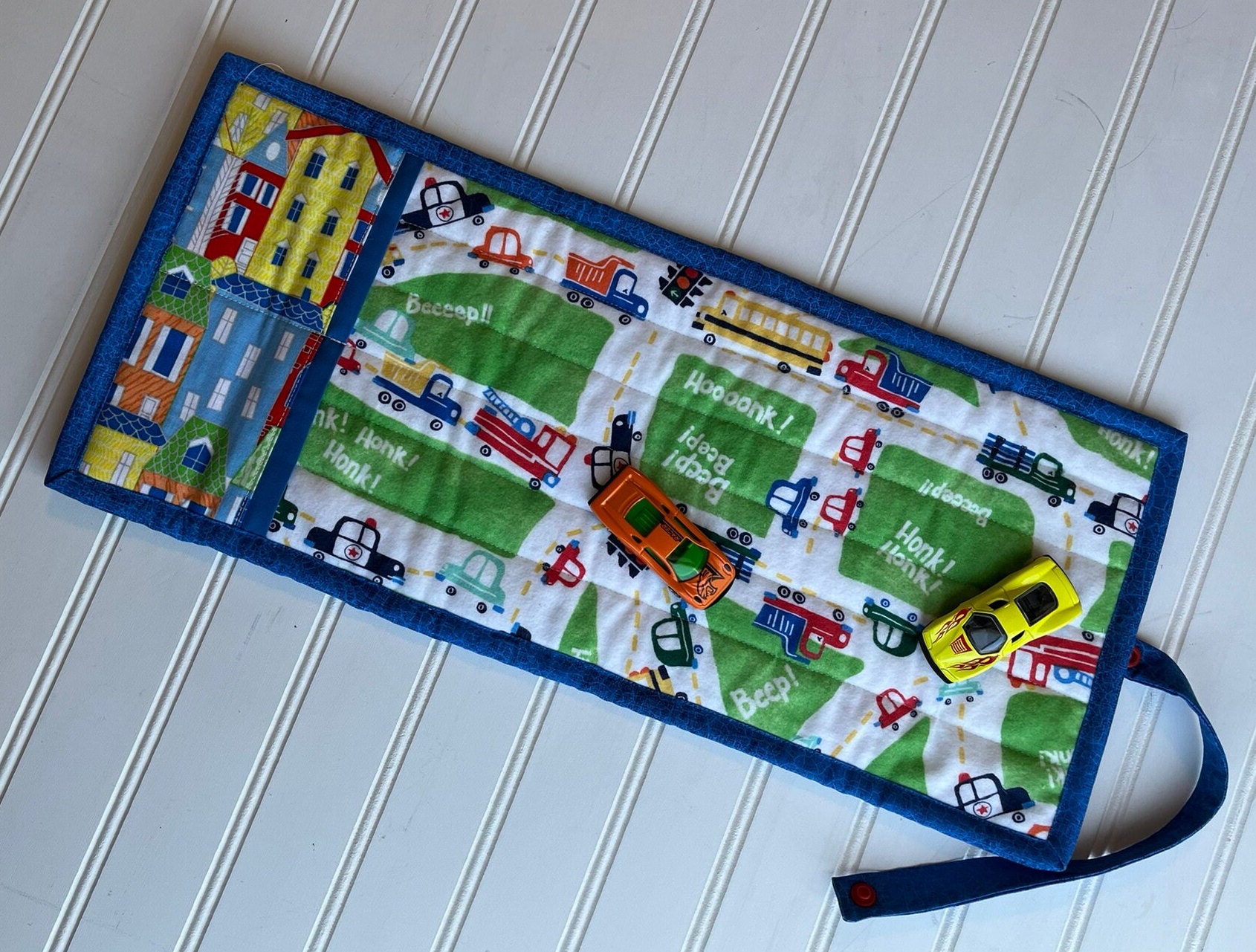 Travel Car Play Mat Roll up Pretend Play Quiet Imaginative Play Gift ...