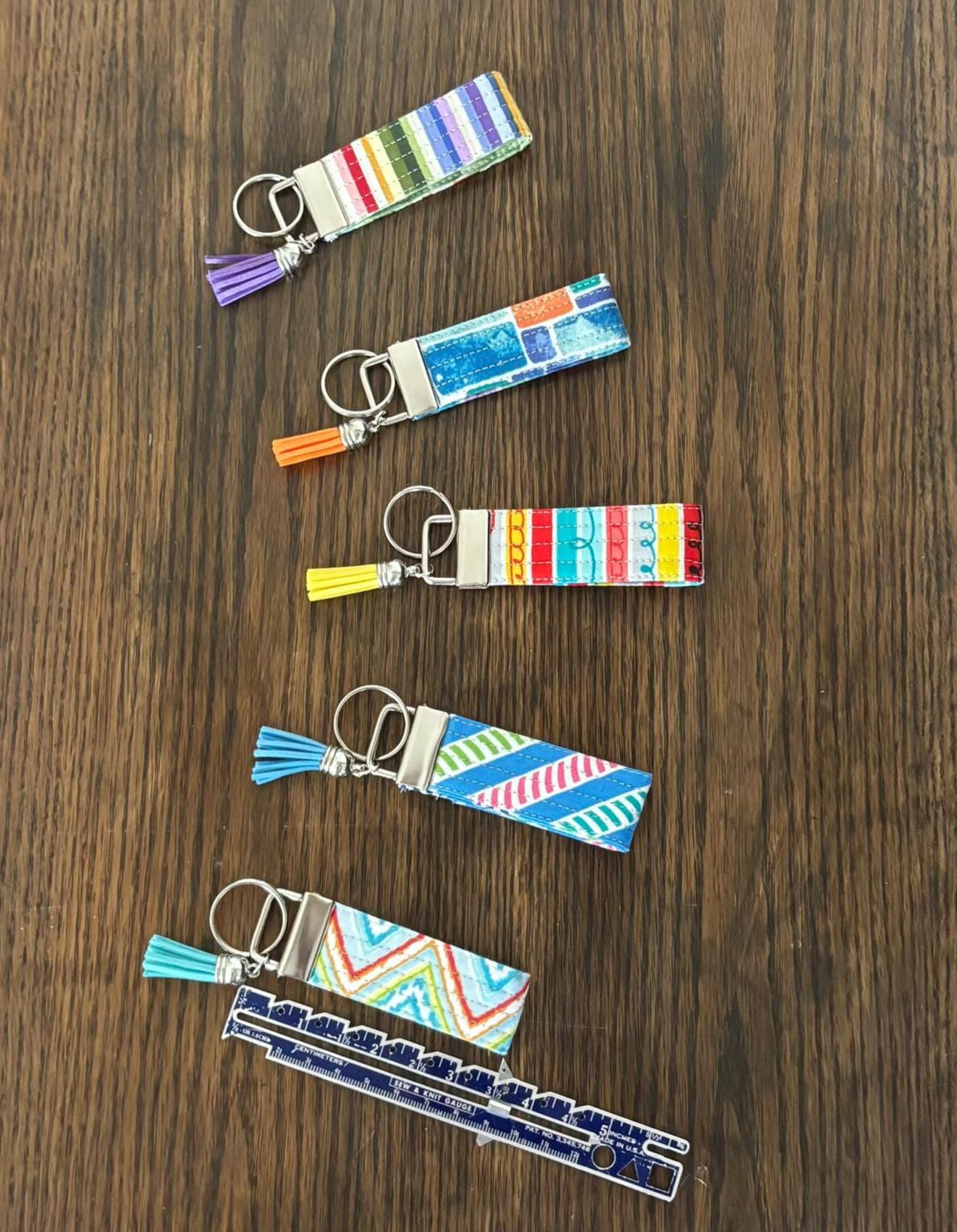Mini Fabric Key Fob - Keychain - Etsy