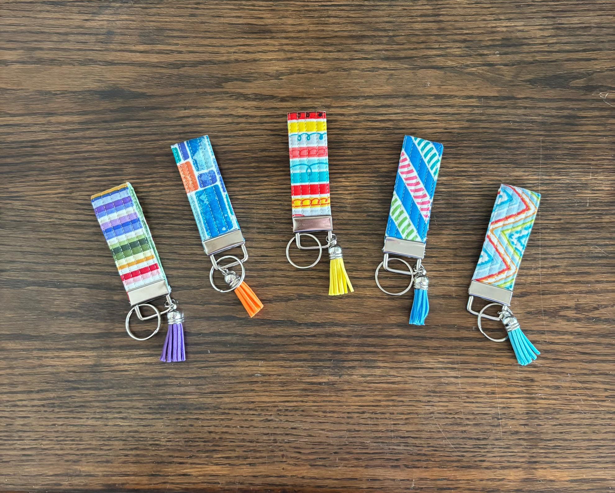 Mini Fabric Key Fob - Keychain - Etsy
