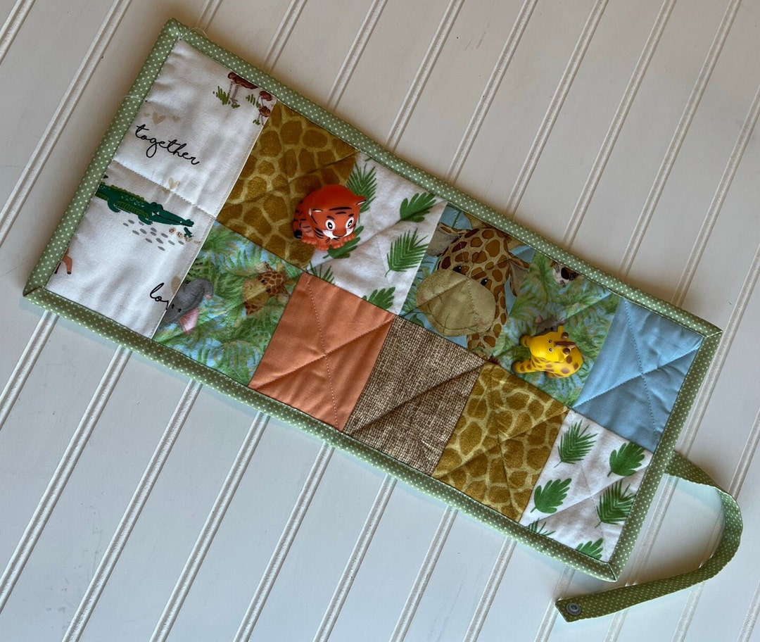 Travel Jungle Play Mat - Roll up - Pretend Play - Quiet Imaginative ...
