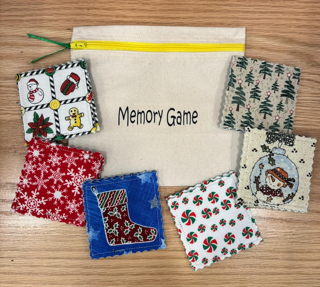 Fabric Memory Game - Christmas - Matching Game - Quiet Play - Gift for ...