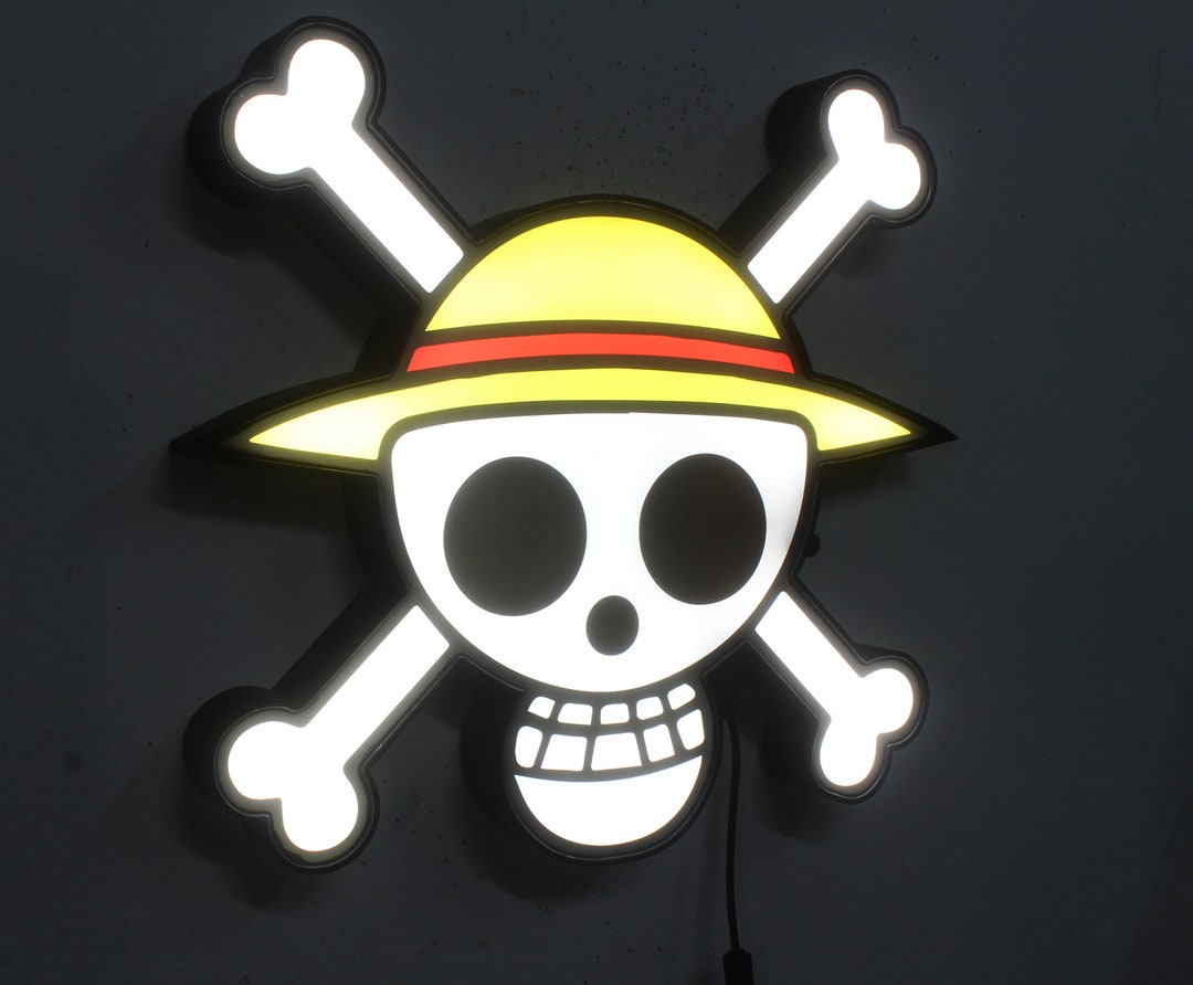 Onepiece Wall Lightlightbox Luffy Logo - Etsy