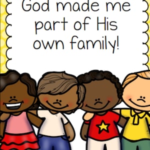 God Made Me, Kids Bible Study, Bible Study Printable, Homeschool ...