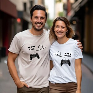 Player 1 & Player 2 Love Connection Couple Shirts, Newlywed Gift ...