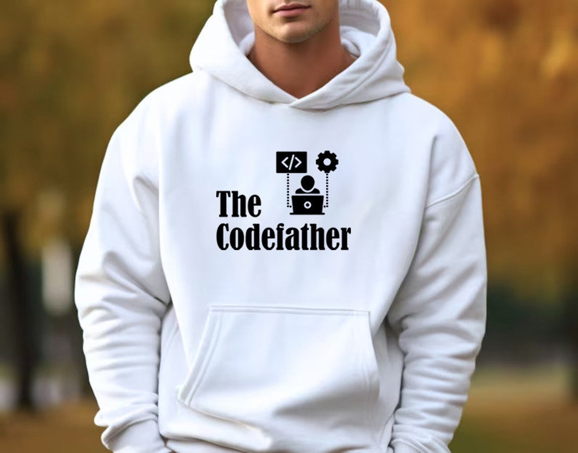 The Codefather Hoodie Coding Sweatshirt Programming Hoodie Computer ...