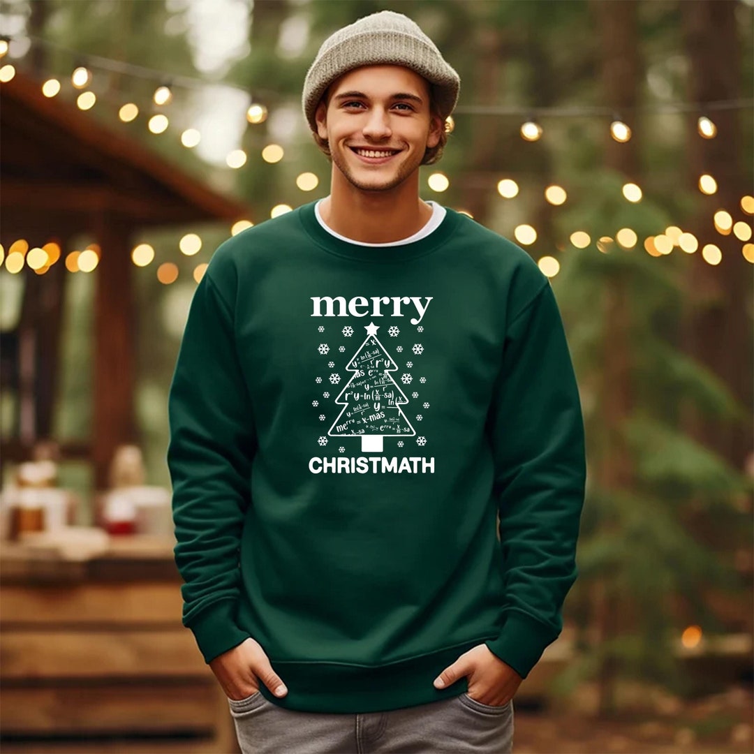 Merry Christmath Sweatshirt, Math Teacher, Math Christmas, Gift for ...
