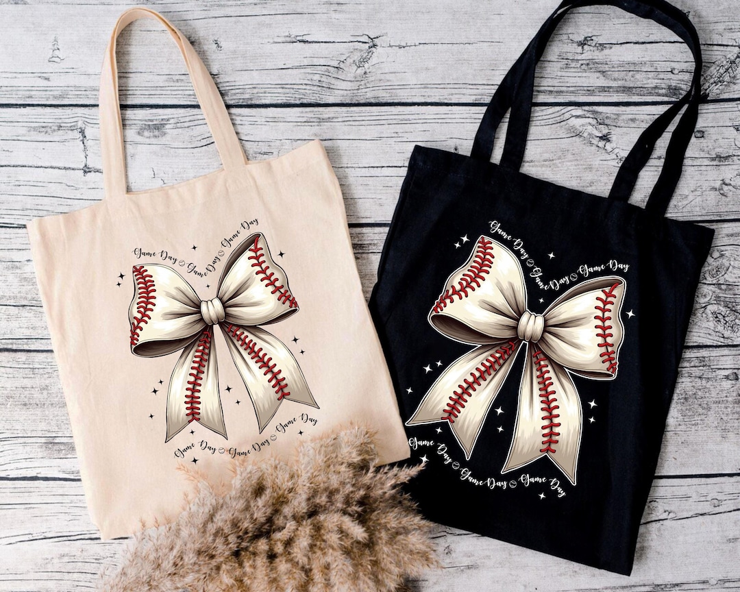 Baseball Game Day Tote Bag Softball Mom Gifts Cheer Gift Game Day Bulk ...