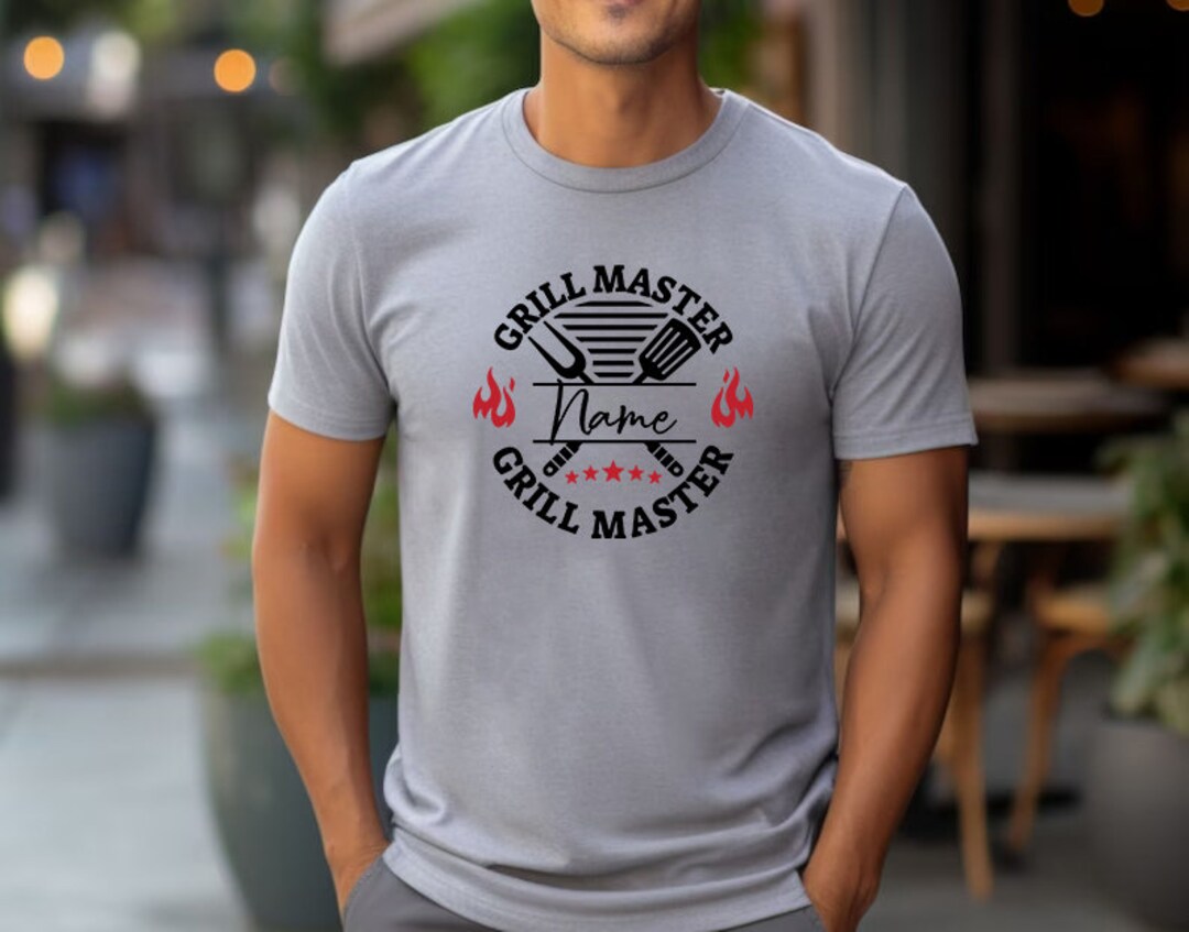 Custom Grilling Shirt Personalized Name Grill Shirt Dad Gifts Fathers ...