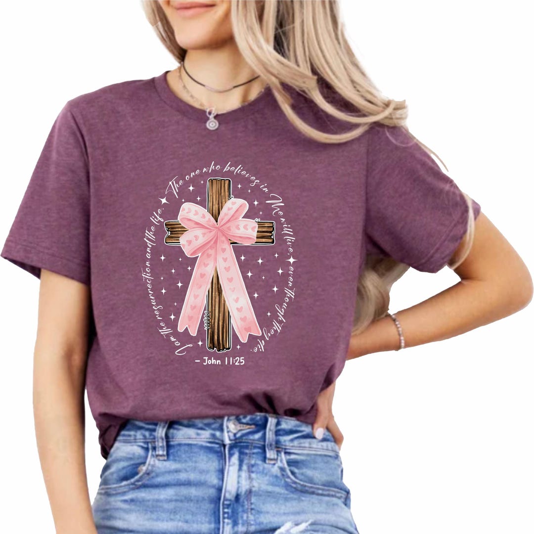 Christian Cross Shirt Jesus Tshirt Easter Gifts Christian Easter Shirt ...