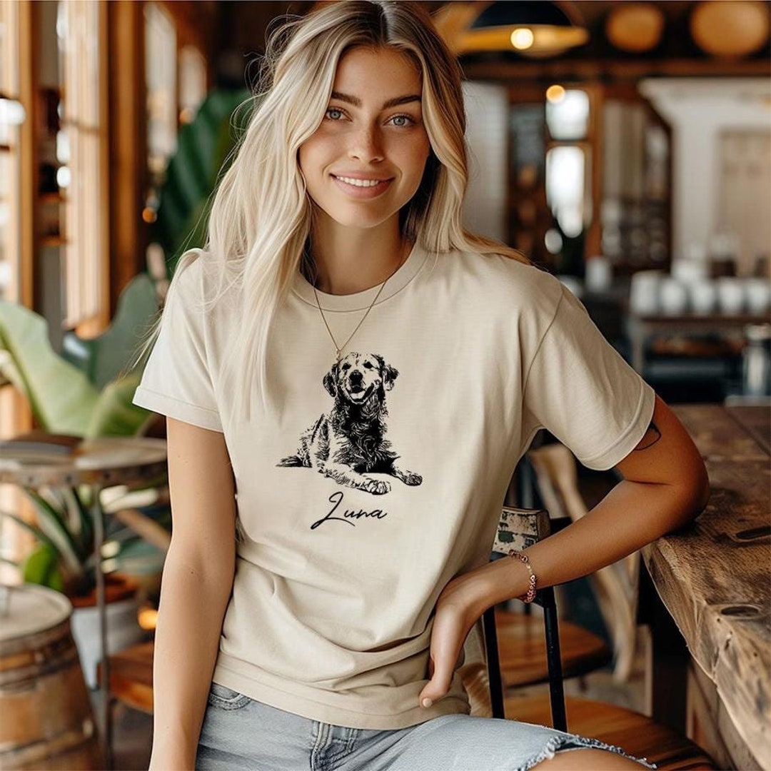 Custom Pet Photo Shirt, Personalized Dog Owner Gifts, Dog Photo Print ...