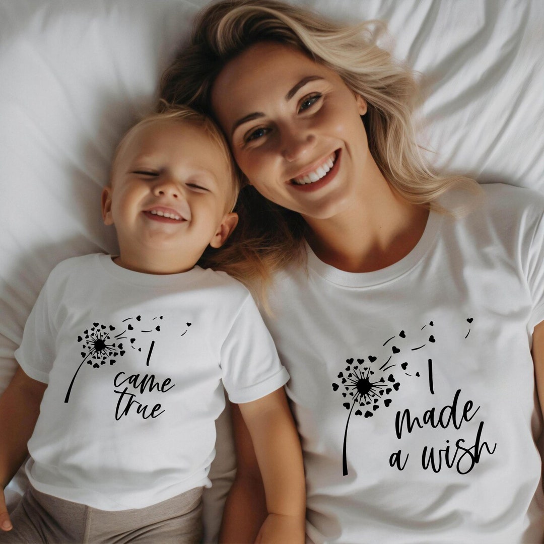 I Made A Wish Shirt, I Came True T-shirt, Mommy and Me Shirts, Mom and ...