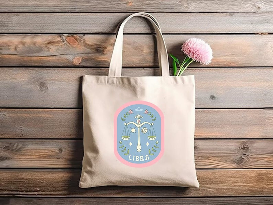 Libra Tote Bag, Libra Aesthetic, Libra Gifts, Libra Birthday, Libra ...