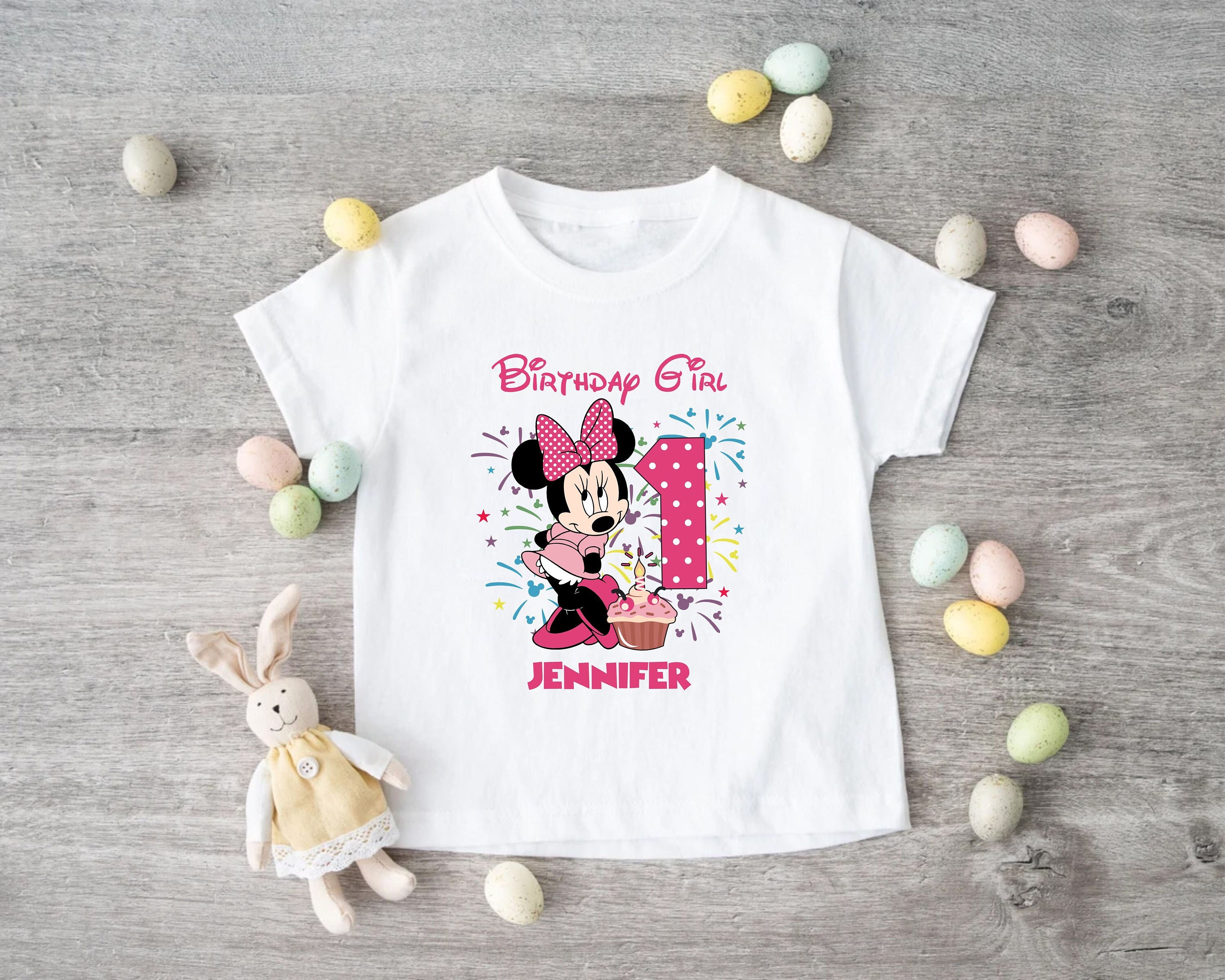 Personalized Minnie Mouse Theme First Birthday T-shirt Custom - Etsy