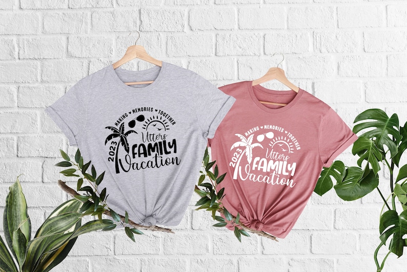 Custom Family Vacation Matching Shirts, Making Memories Together Travel ...