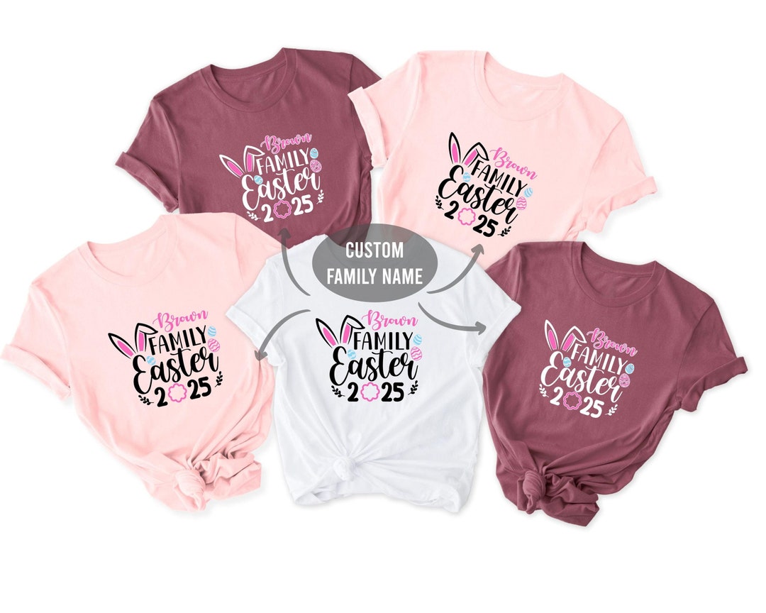 Custom Family Easter Matching Shirts Personalized Easter Shirts Easter ...