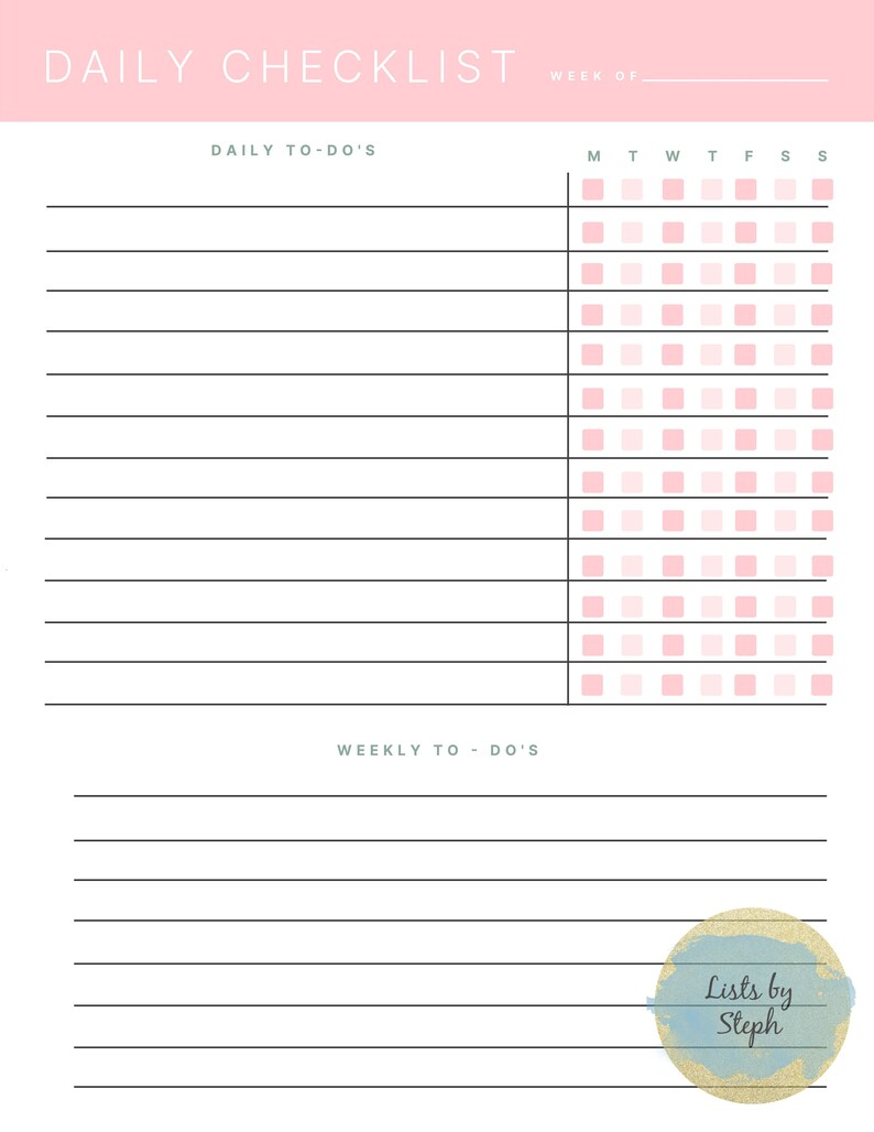 To Do List - Etsy