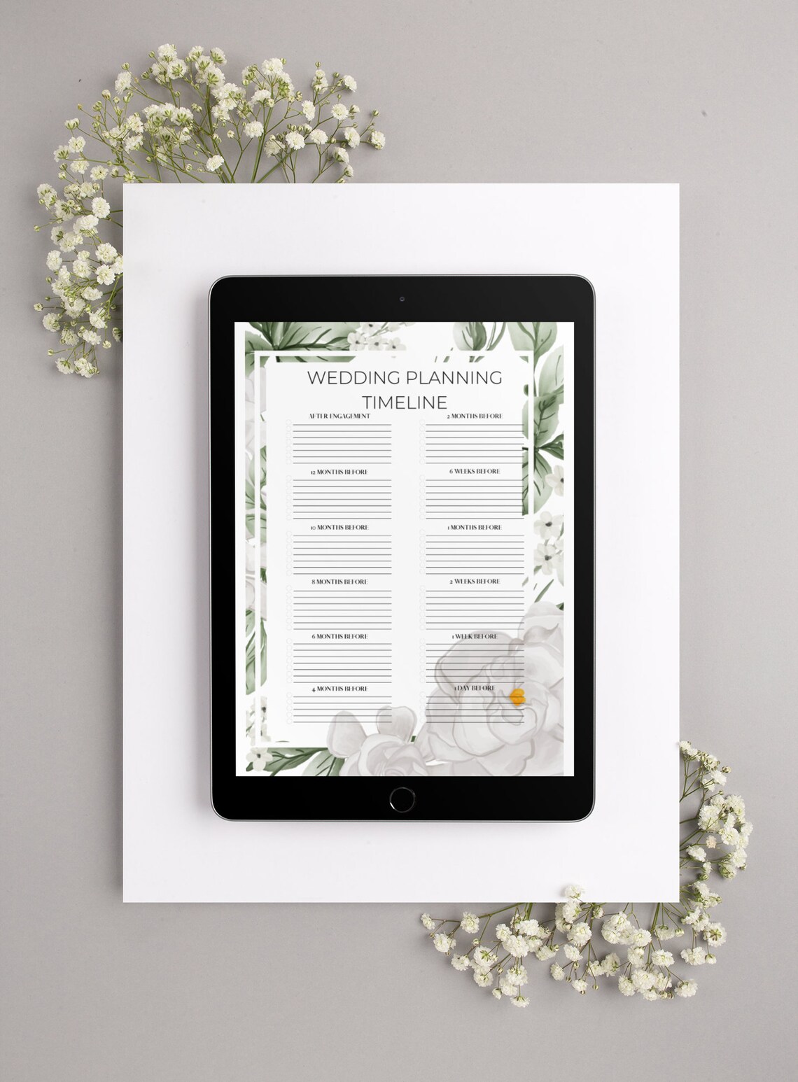 Wedding Planner Timeline, Wedding Planning Tracker, 12 Months-wedding ...