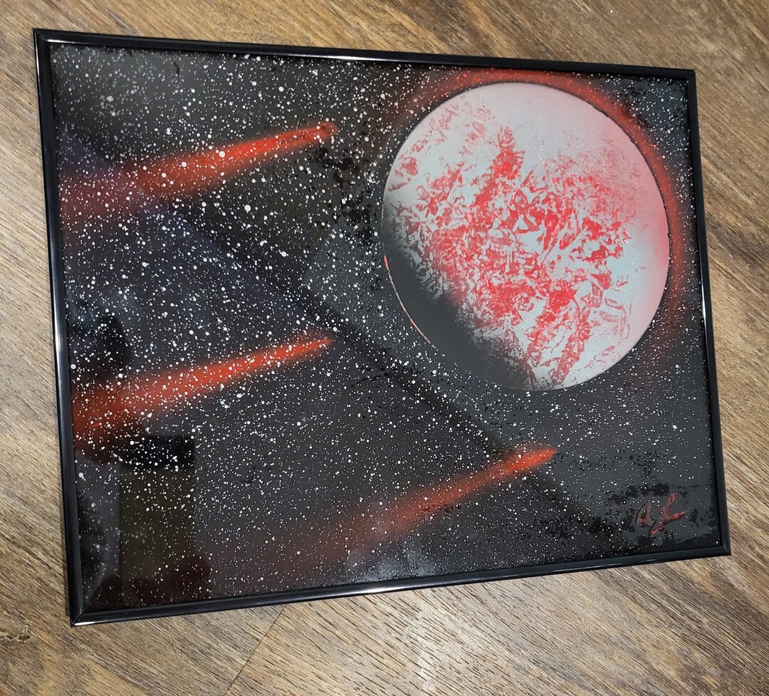 Custom Planet Painting (framed) - Etsy
