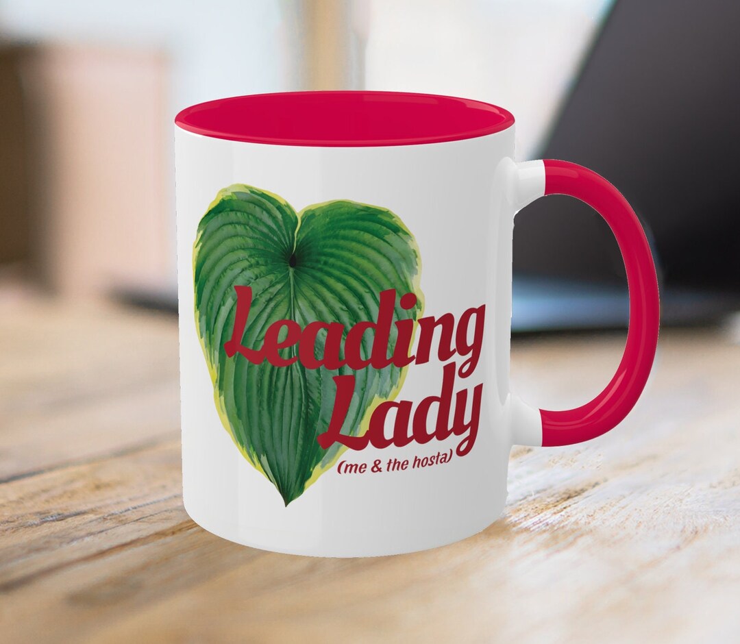 Leading Lady Hosta Color Accent Mug | Hosta Lover Ceramic Coffee Cup ...